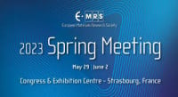 E MRS Spring Meeting and Exhibit 2026 Coming soon