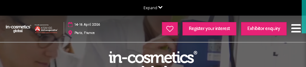 In-Cosmetics Global 2026 Paris