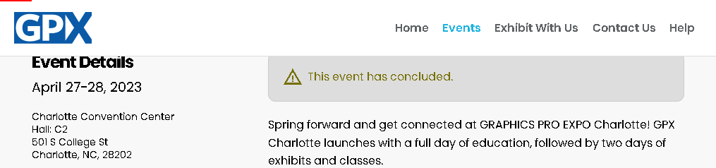 Graphics Pro Expo 2026 Charlotte
