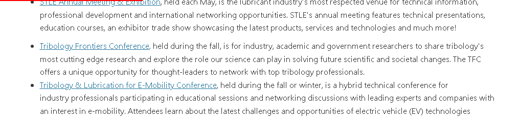 STLE Meeting and Exhibition 2025 Atlanta