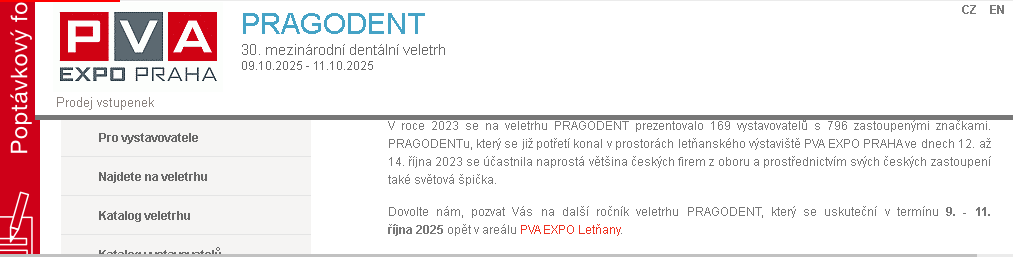 Pragodent 2025 Praha