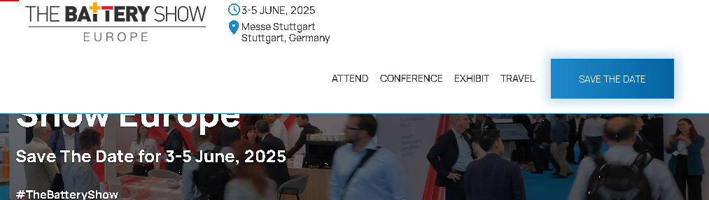 The Battery Show Europe 2026 Stuttgart