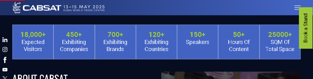 I-CABSAT Middle East 2025 Dubai