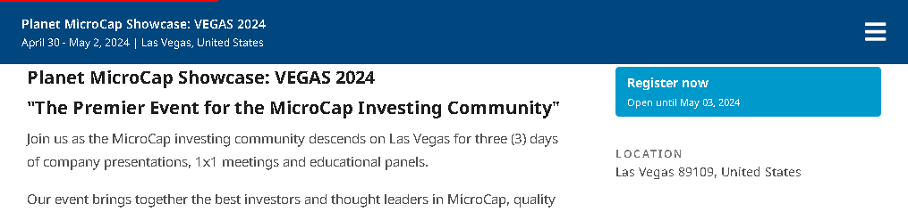Planet MicroCap Showcase 2025 Las Vegas