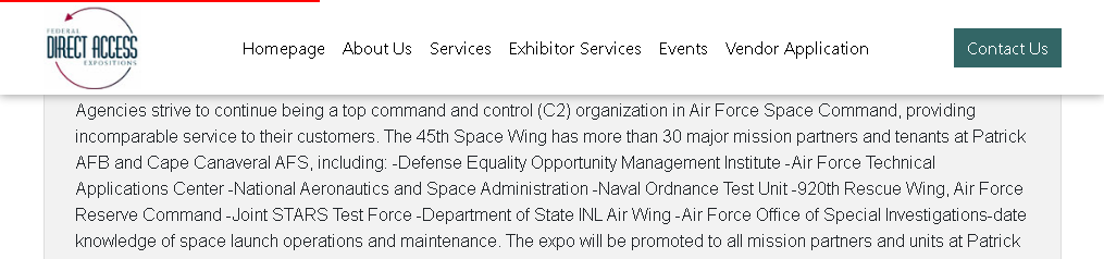 Patrick SFB Technology Expo 2024 Patrick Air Force Base