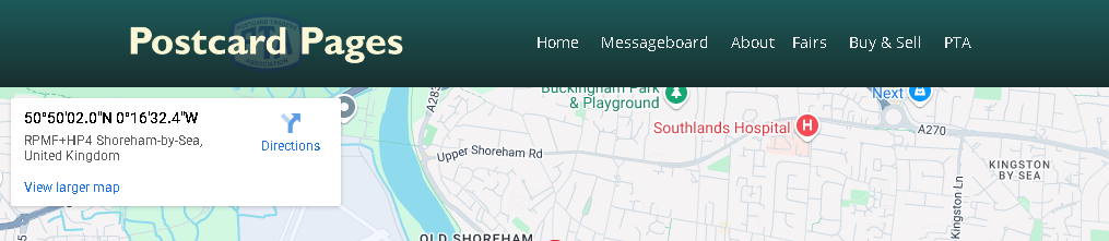 Postcard Fairs 2025 Shoreham-by-Sea