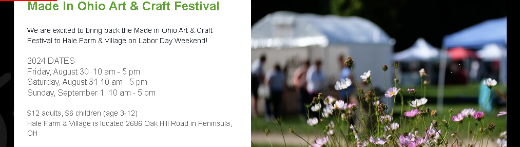 Made In Ohio Art & Craft Festival 2025 Bath