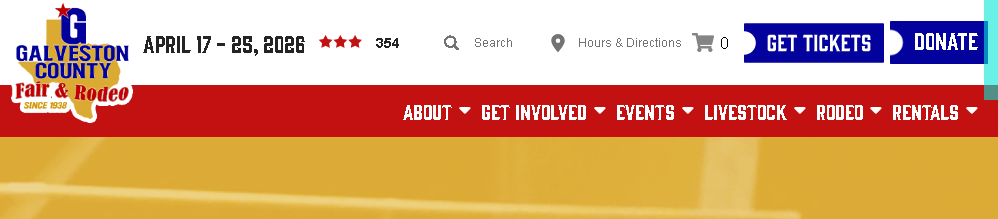 Galveston County Fair & Rodeo 2026 Hitchcock