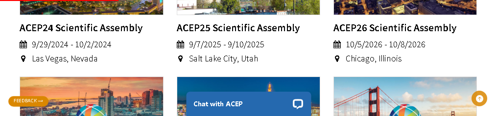 ACEP Scientific Assembly & Exhibition 2026 Chicago