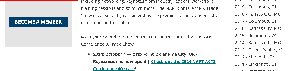 NAPT Annual Conference & Trade Show 2025 Grand Rapids