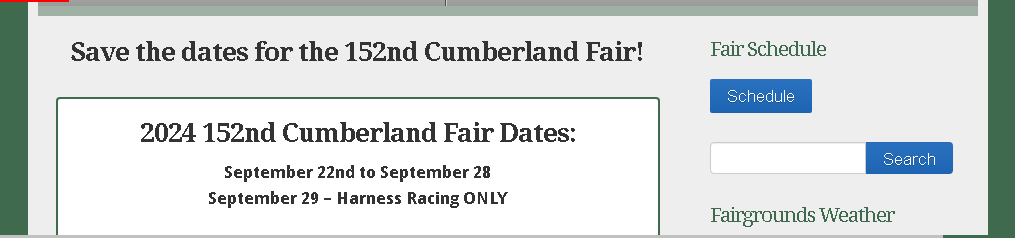 Cumberland County Fair 2026 Cumberland