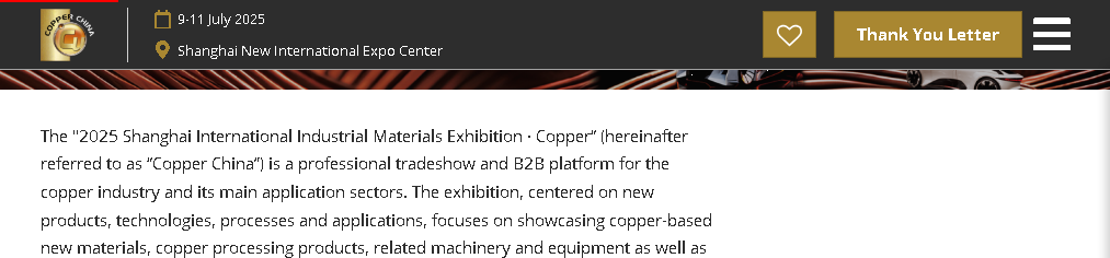 Shanghai Industrial Materials - Cooper China 2026 Shanghai