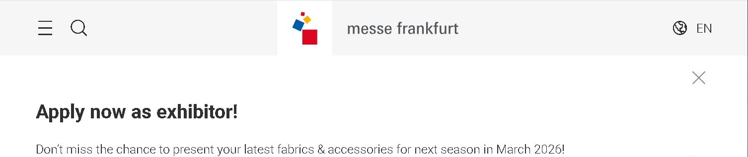 Intertextile Shanghai Apparel Fabrics 2026 Shanghai