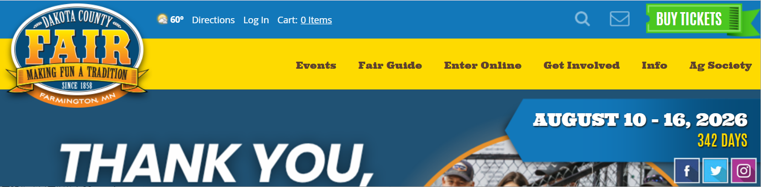 Dakota County Fair 2026 Farmington