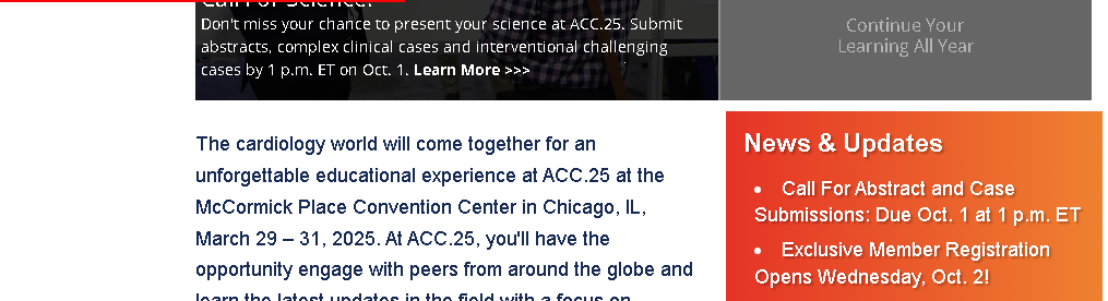 American College of Cardiology - ACC Annual Meeting & Expo 2025 Chicago