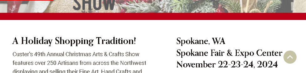 Christmas Arts & Crafts Show 2025 Spokane