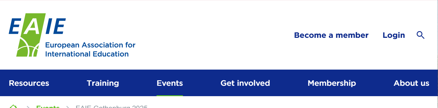 EAIE Conference and Exhibition Gothenburg